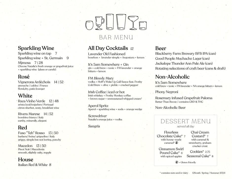 Frothy Monkey Food & Drink Menus – Frothy Monkey